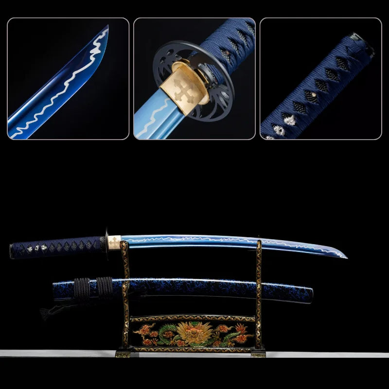 Blue Hilt Wakizashi | Katana